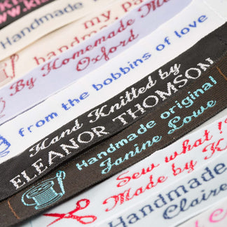 1/2" Narrow Embroidered Craft & Hobby Labels – Custom Labels 4 U